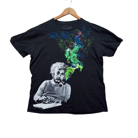 Einstein | Shirts | Einstein Tshirt Albert Scientist Pipe Smoking ...